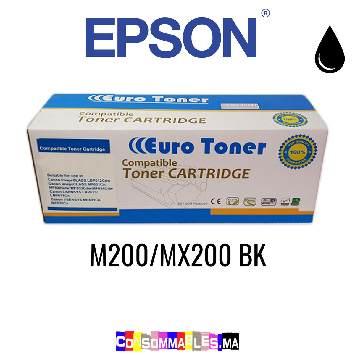 Epson M200/MX200 BK Noir – Consommables